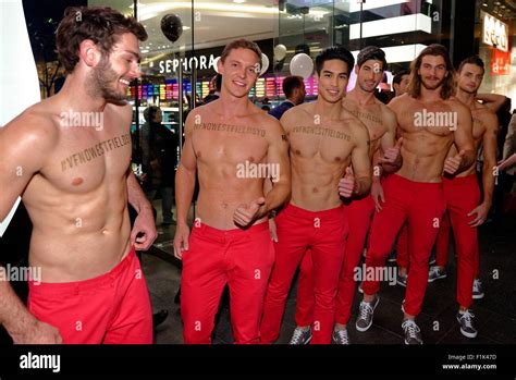 Sydney Australia 3rd September 2015 Male Strippers In Pitt Street