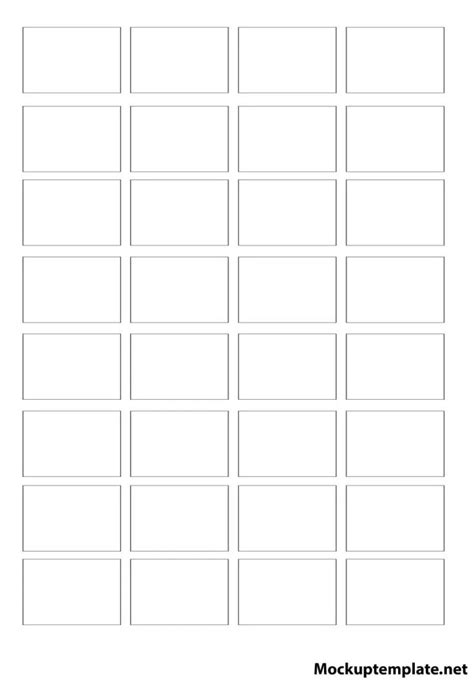 Free Printable Rectangle Templates Mockup Template