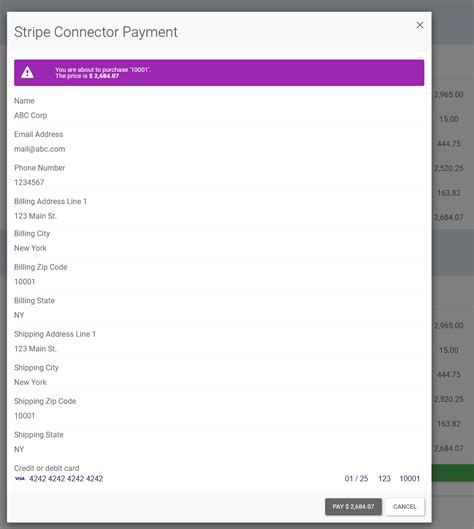 Stripe Spreadsheetweb Help
