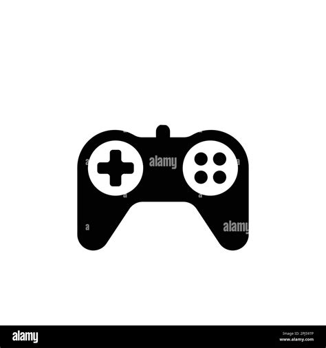 Digital Modern Joystick Icon Black Wireless Console Controller Stock