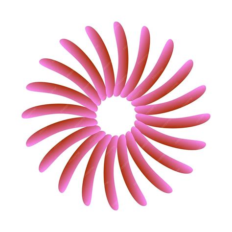 Premium Vector Abstract Circular Geometric Gradient Color Elements Round Pattern Decorative