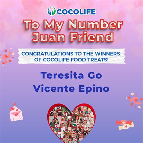 Cocolife - Congratulations to the winners of Cocolife's To...