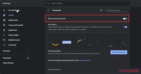 How To Disable The Save Password Prompt In Browsers Technoresult