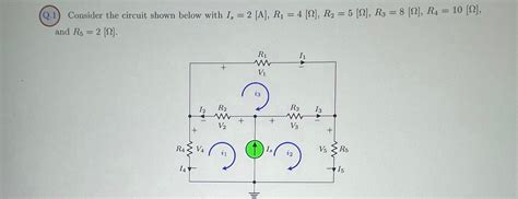 Solved Use Cramers Rule To Determine The Mesh Currents And