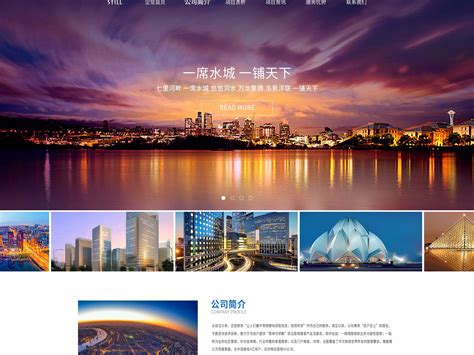 房地产企业网站设计珊珊来迟小可爱 站酷zcool