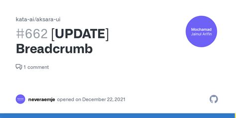 [update] breadcrumb · issue 662 · kata ai aksara ui · github