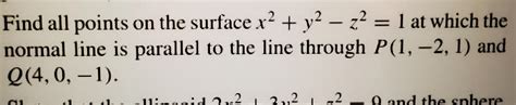 solved find all points on the surface x2 y2 32 1 at