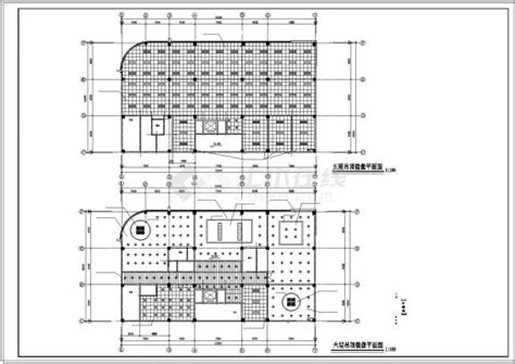 某地区独栋办公综合楼建筑全套cad施工图公共建筑效果图土木在线