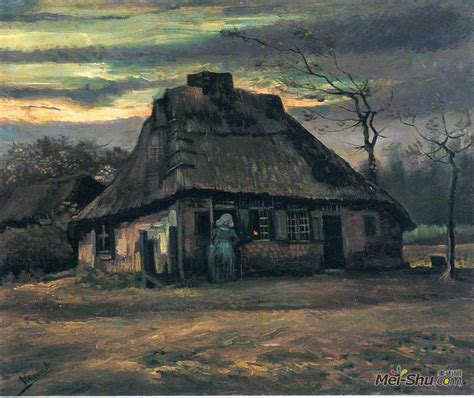 《黄昏时的草帽》文森特·梵高vincent Van Gogh高清作品欣赏文森特·梵高作品文森特·梵高专题网站艺术大师美术网 Mei