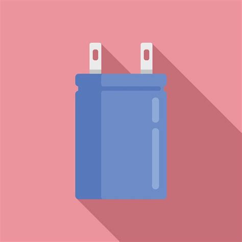 Semiconductor Capacitor Icon Flat Vector Electric Component 15108241 Vector Art At Vecteezy