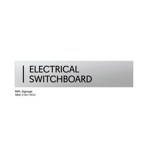 Electrical Switchboard Sign