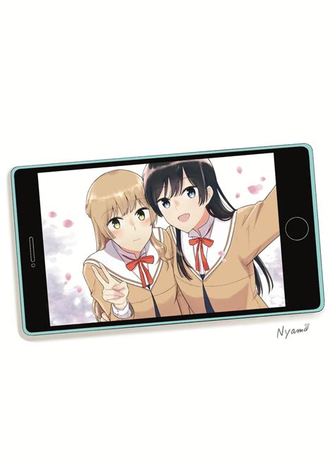 Nanami Touko And Saeki Sayaka Yagate Kimi Ni Naru Drawn By Nyamo