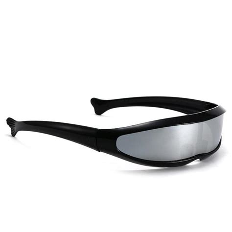 Futuristic Narrow Cyclops Visor Sunglasses Laser Eyeglasses Uv400