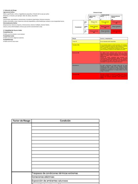 Matriz De Riesgos Laborales Insst Pdf Medicina Clinica