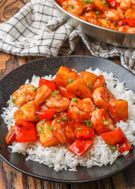Sweet And Spicy Pineapple Shrimp Stir Fry
