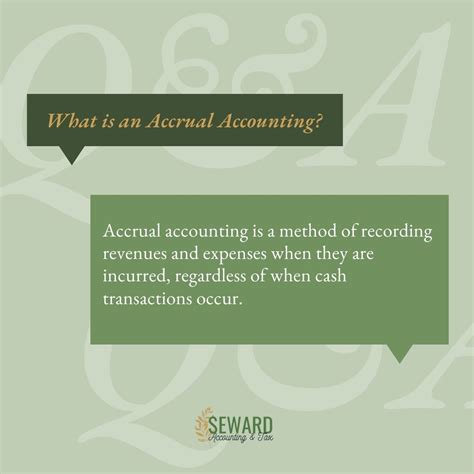 Understanding Accrual Accounting A Guide To Financial Clarity Seward