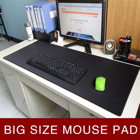 Mairuige Brand Large Gaming Mouse Pad Red Black Locking Edge Mousepad