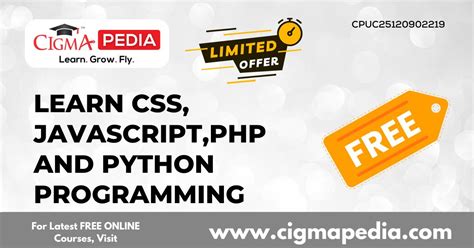 Learn Css Javascriptphp And Python Programming Free Udemy Course Cigma Pedia