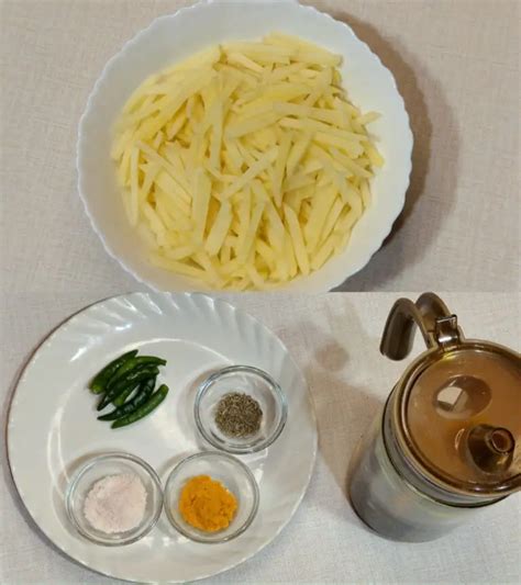 Aloo Bhaja Recipe Potato Fry Mitar Cooking