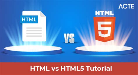 Html Vs Html5 Tutorial Know The Difference Updated 2025