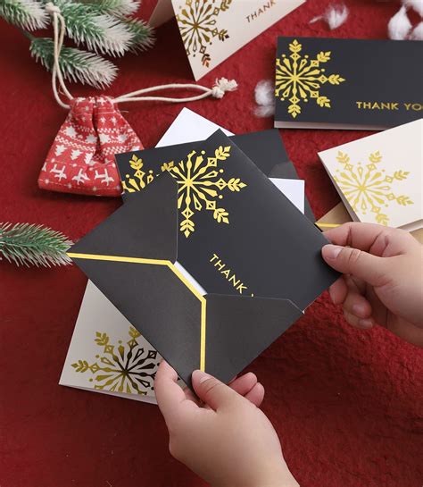 Winoo Design Heavy Duty Christmas Thank You Cards Boxed
