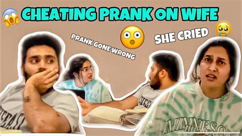 Cheating Prank On Wife 😱 Prank Gone Wrong 🤭 Nandu Cried 😨 Nach