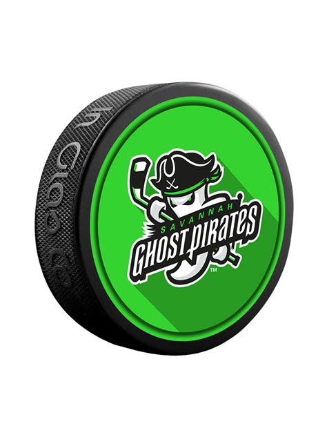 Echl Savannah Ghost Pirates Classic Souvenir Hockey Puck Inglasco Inc