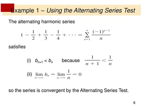 Alternating Series Test