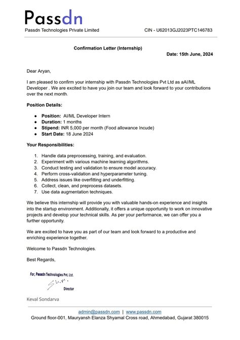 Aryan Patel On Linkedin Internship Summerinternship