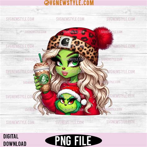 Christmas Girl Cute Boujee Png Leopard Christmas Png Perfect For Holiday Designs