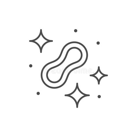 Microbe Or Bacteria Line Outline Icon Stock Illustration Illustration