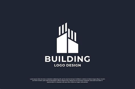 Premium Vector Minimalist Building Construction Logo Design