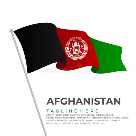 Template Vector Afghanistan Flag Modern Design Stock Vector
