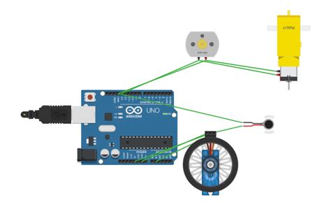 Circuit Design Runing Gearmotordc And Vibration Motorservo Using Uno1