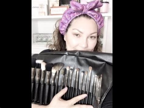 My New Kerry Lou Makeup Brushes And Natrual Look Tutorial Youtube