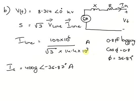 Video Solution A 138 Kv 10 Mva 08 Pf Lagging 50 Hz Two Pole Y Connected Synchronous