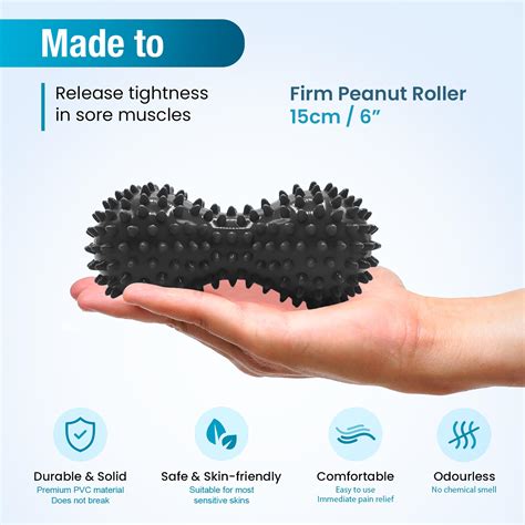 Beenax Spiky Massage Ball Roller Set Plantar Fasciitis Trigger Point