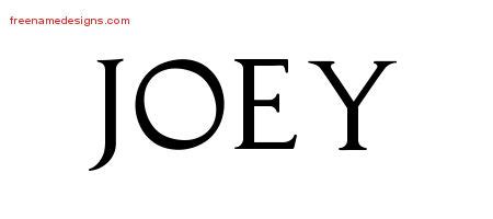 Joey Free Name Designs