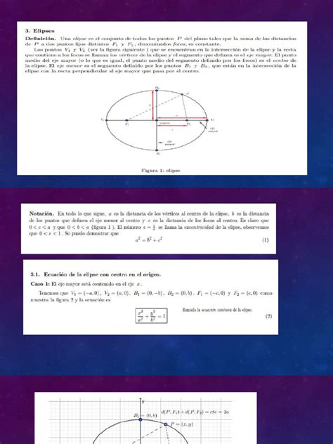 Repasodeelipse Pdf Elipse Objetos Matemáticos