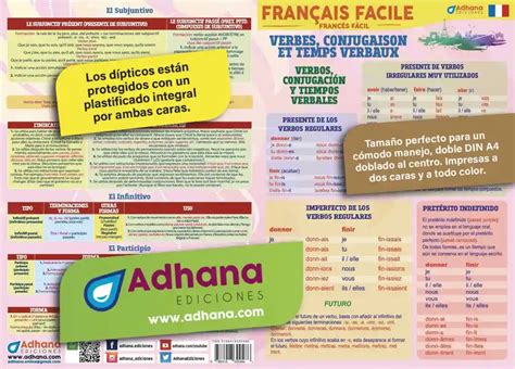 DÍptico De FrancÉs Verbes Conjugaison Et Temps Verbaux Adhana