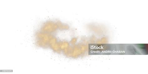 모래 연기는 먼지와 미세 입자로 구름을 뭉게합니다 모래 언덕 모래 폭풍 파우더 클러스터 사막 폭풍의 현실적인 벡터 일러스트 레이 션 의 영향으로 작은 먼지 입자와 비행 톱밥