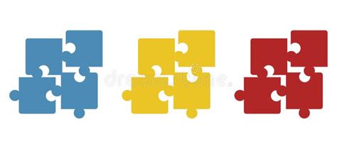 Image Of Puzzles Assembling Puzzle Vector Illustration Stock Vector Illustration Of Draw