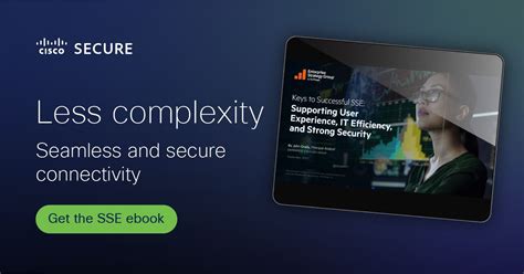 Cisco Security On Linkedin Esg E Book Keys To Sse Success