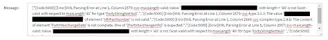 Code5000 Error Xml Parsing Error At Line 1 Column 2579 Cvc