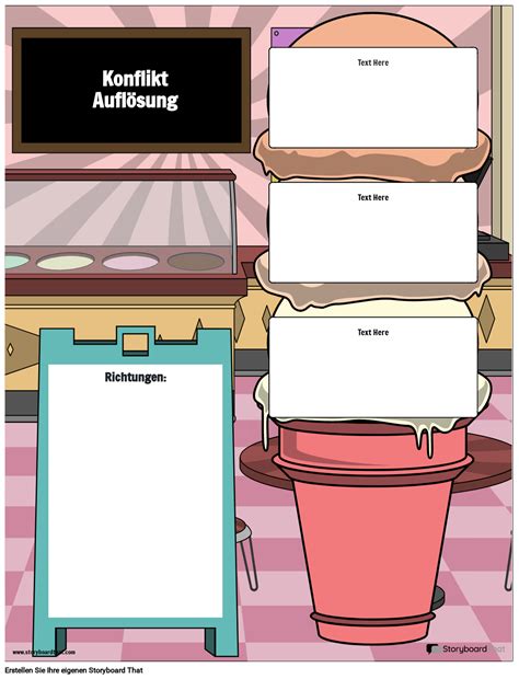 Konfliktlösungsaktivität Für Kinder Storyboard