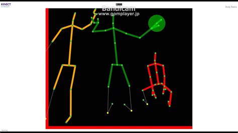 Kinect V2 サンプル 骨格認証編 Youtube