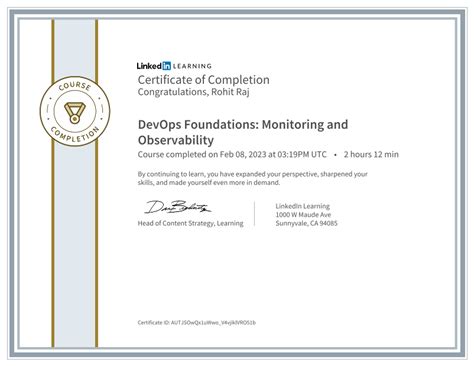 Rohit Raj On Linkedin Certificate Of Completion