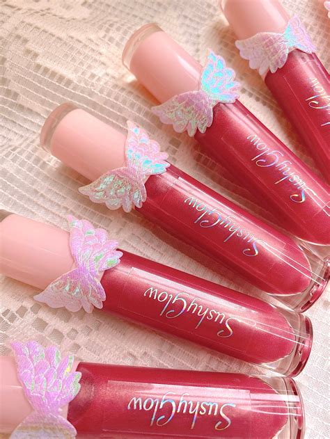 Cute Lip Gloss Cute Lipgloss Red Lip Gloss Shimmer Etsy