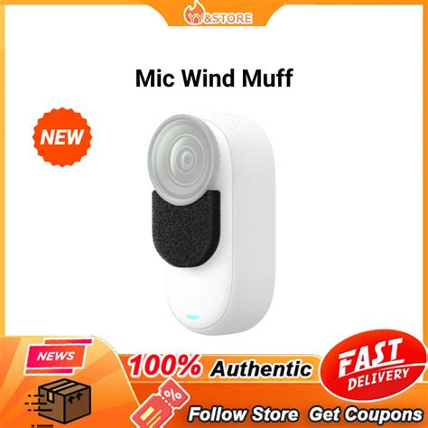 ใหม เดม Insta GO GO S Mic Wind Muff เหมาะสาหรบอปกรณ เสรมกล อง GO GO S