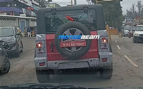 Mahindra Thar Facelift Rear View Mahindra Thar Facelift Images